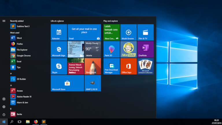 Tombol Start Baru Windows 10 Bocor di Internet - REVIEW1ST.COM