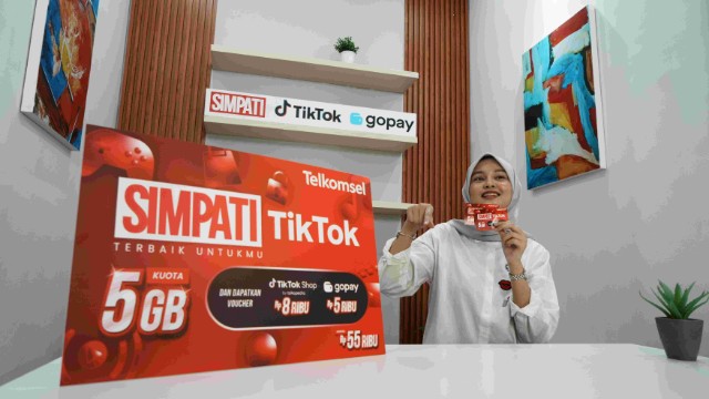 Telkomsel, TikTok, dan GoPay Luncurkan SIMPATI TikTok