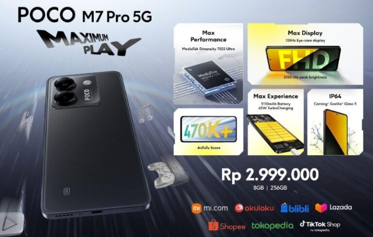 POCO M7 Pro 5G Hadirkan Warna Baru Black Tampil Makin Berkarakter